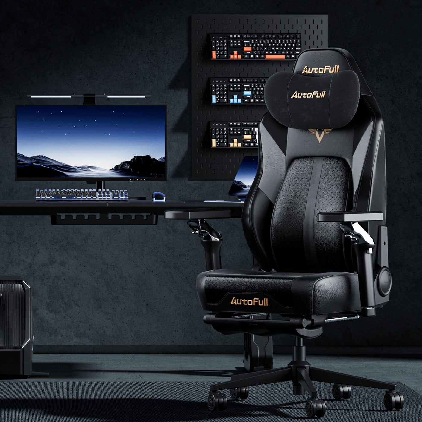 AutoFull M6 Pro Gaming Chair with Ventilation & Heating Cushion