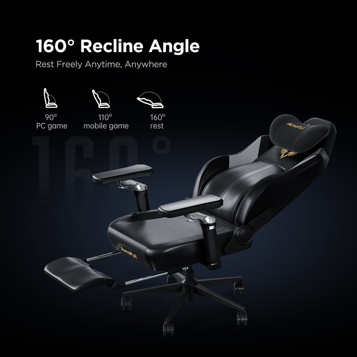AutoFull M6 Pro Gaming Chair with Ventilation & Heating Cushion